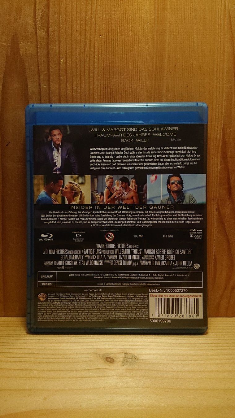 FOCUS Blu-Ray mit Will Smith und Margot Robbie (Gebraucht) in ...
