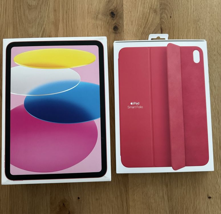 Apple Ipad 2022 10te Generation 64GB WiFi pink Smart Folio (Gebraucht ...