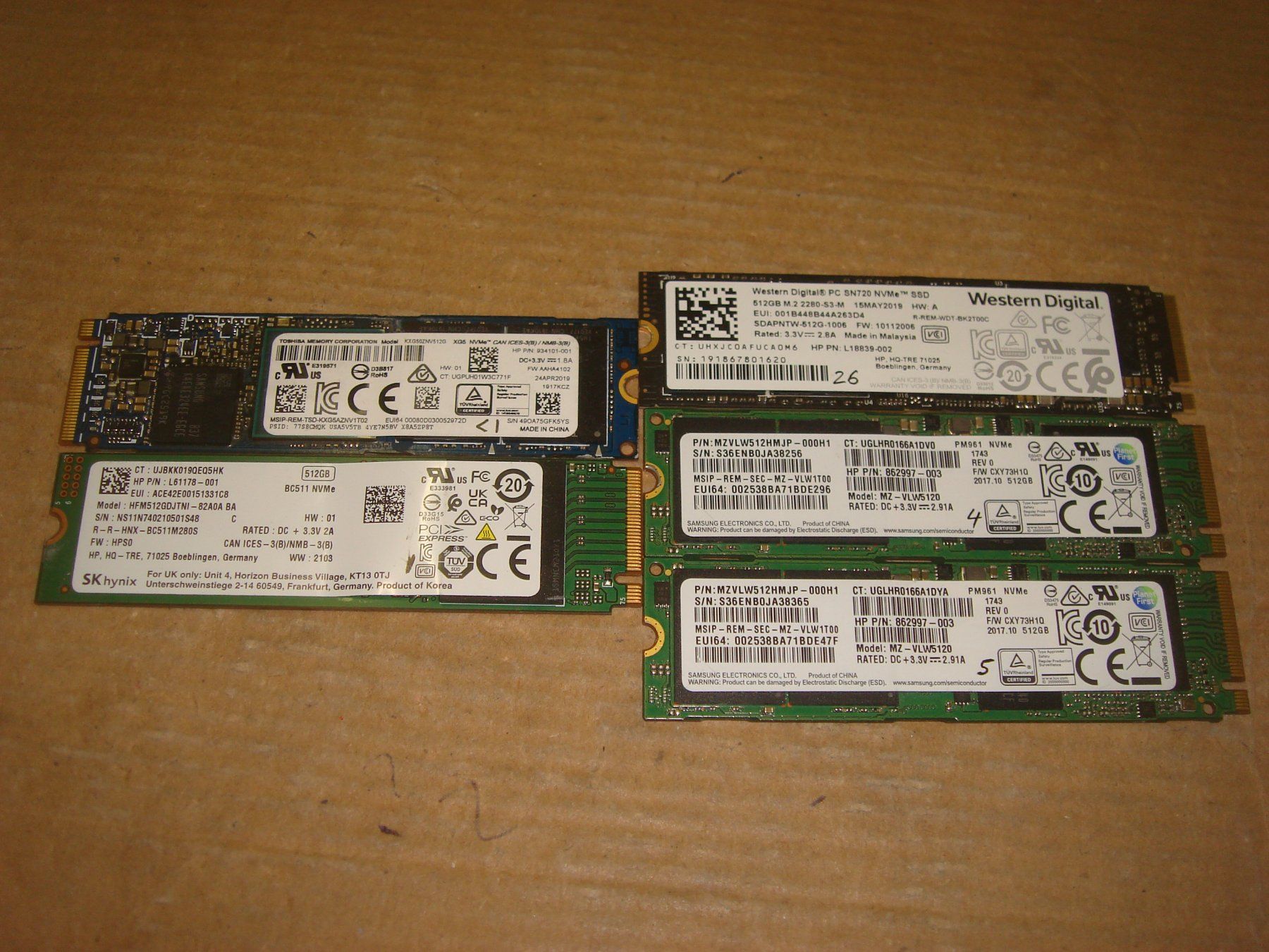 1 stück 512gb m.2 nvme ssd. skhynix. Details siehe Bildern. (Gebraucht ...