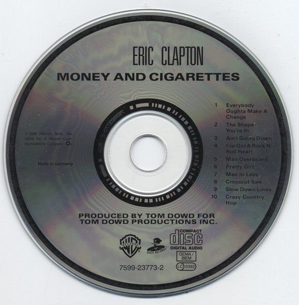 Eric Clapton - Money And Cigarettes CD pressage original | Kaufen auf ...