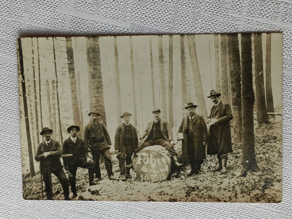 Echt Photo Karte / Baar - Holzfäller gelaufen 1916 (Gebraucht) in Brugg AG für CHF 25 – mit ...