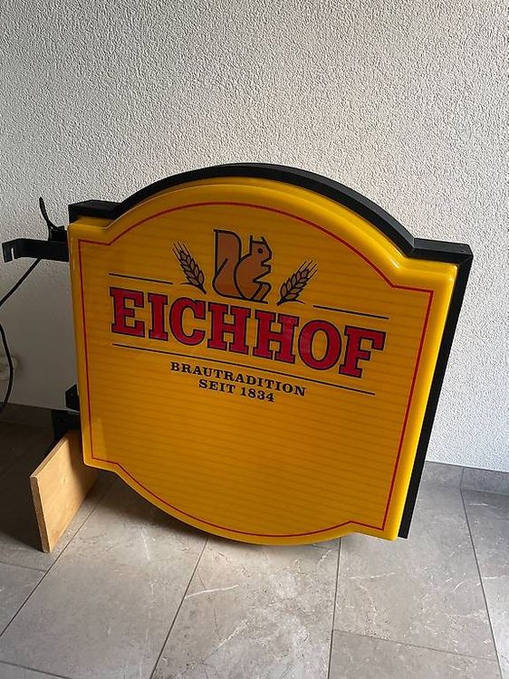 Eichhof Bier Leuchtreklame (Gebraucht) in Ettingen für CHF 180 – nur Abholung auf Ricardo kaufen