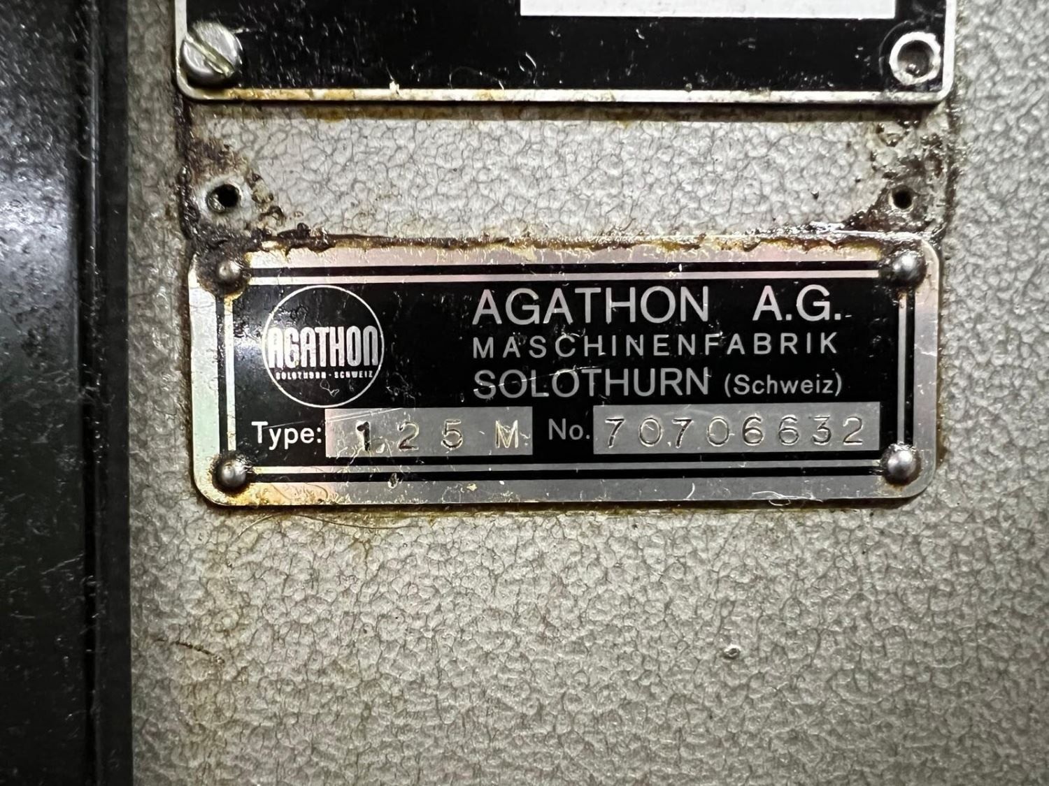 Agathon Minor Schleifmaschine (Gebraucht) in Zuchwil für CHF 1221 – nur ...