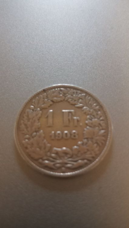 1Fr. Silbermünze 1908. (Gebraucht) in Heimiswil für CHF 3.5 – mit Lieferung auf Ricardo kaufen