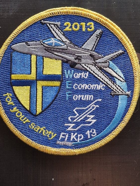 Luftwaffe Badge WEF 2013 Davos Police air support Fl kp 13 (Neu (gemäss ...