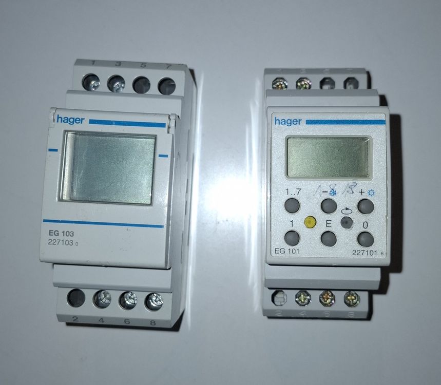 Hager Zeitschaltuhren EG 103 + EG 101 - 2 Stück - (Gebraucht) in St ...