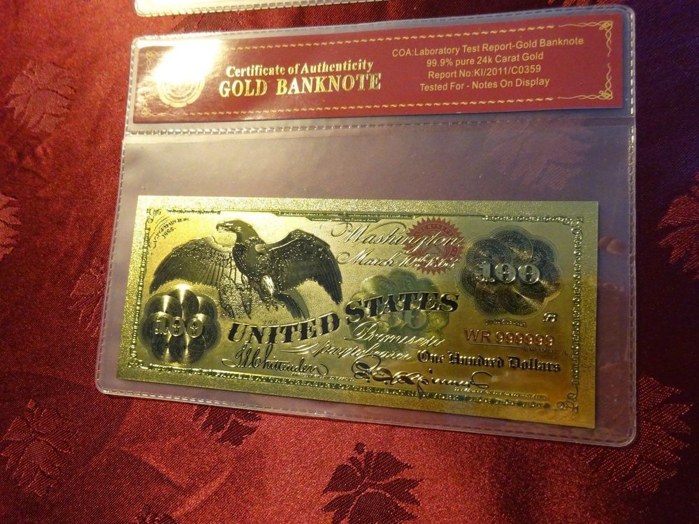 2x Gold Banknote (Neu (gemäss Beschreibung)) in Frauenfeld für CHF 8 ...