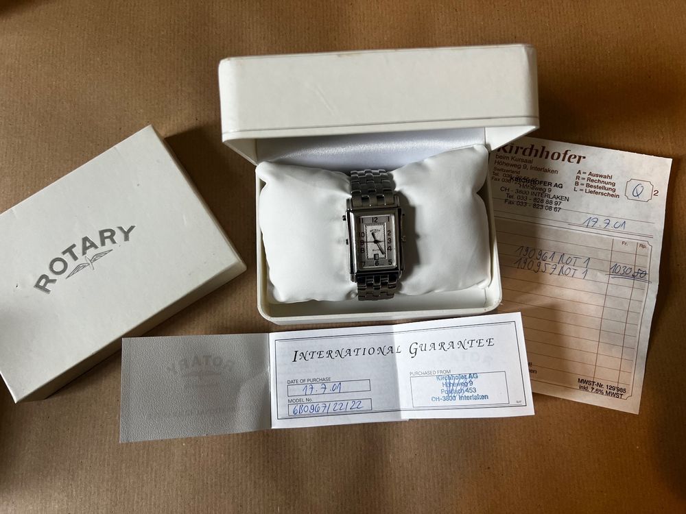Vintage Rotary Elite 10910 Reverso Armbanduhr Quartz (Gebraucht) in ...