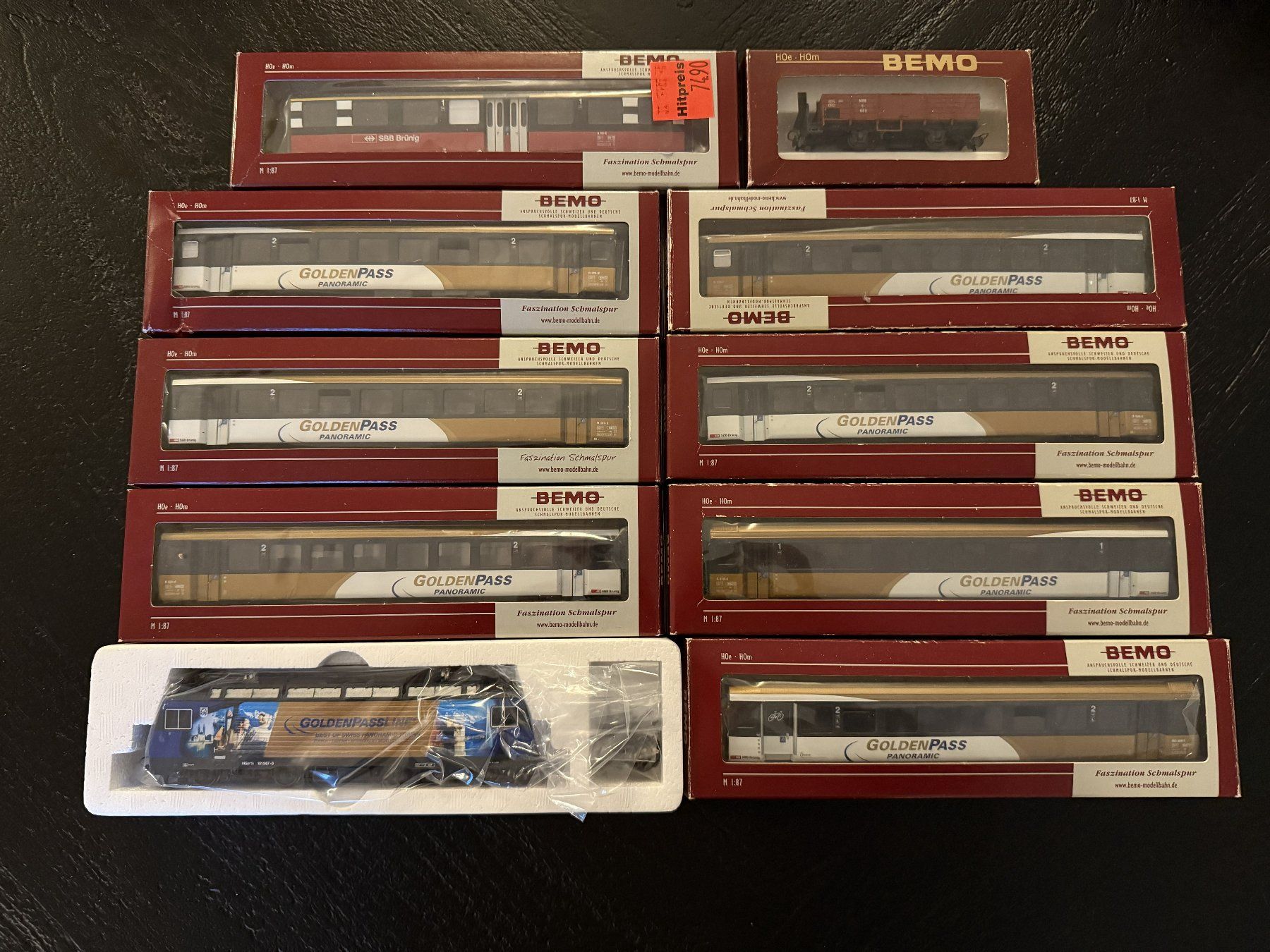 Bemo SBB Brünig Golden Pass Set 8-teilig mit Bonus (Gebraucht) in ...