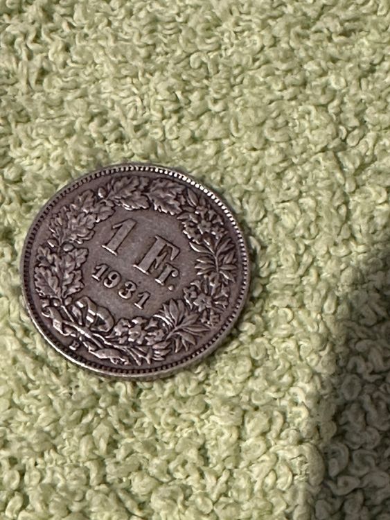 Schweizer Münze Fr. 1.- 1931 (Gebraucht) in Obergerlafingen für CHF 3 – mit Lieferung auf ...