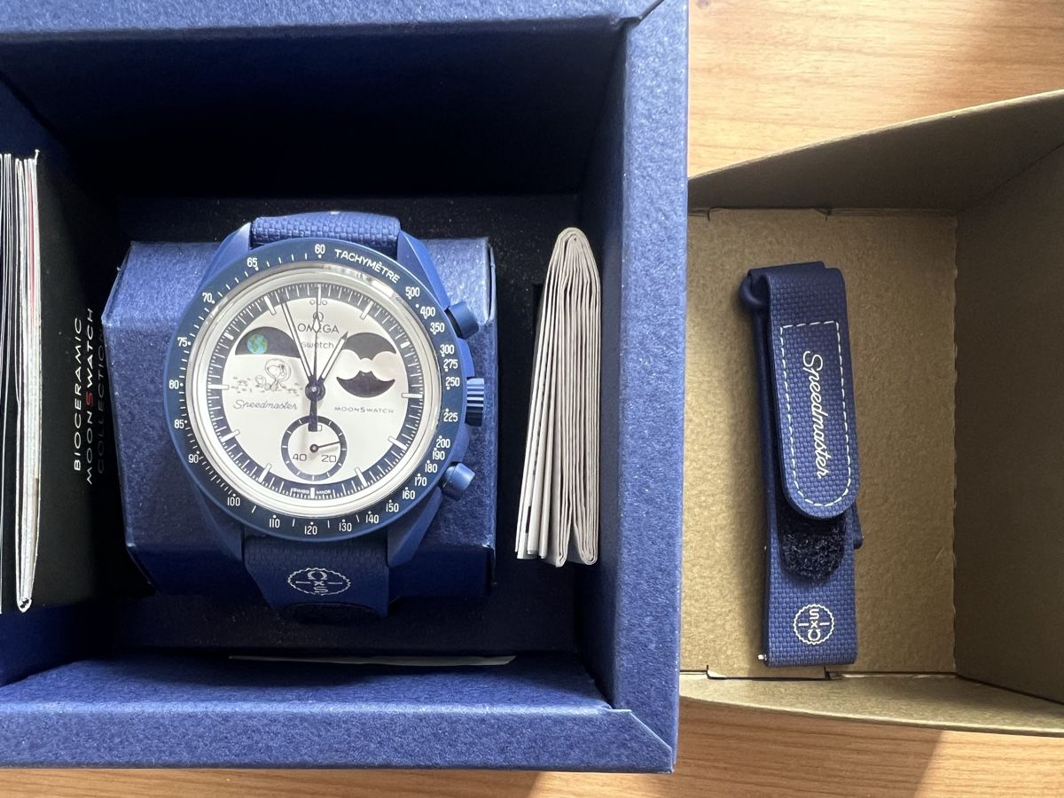 LIMITED EDITION Omega Swatch Mission to earthphase moonshine (Neu und ...