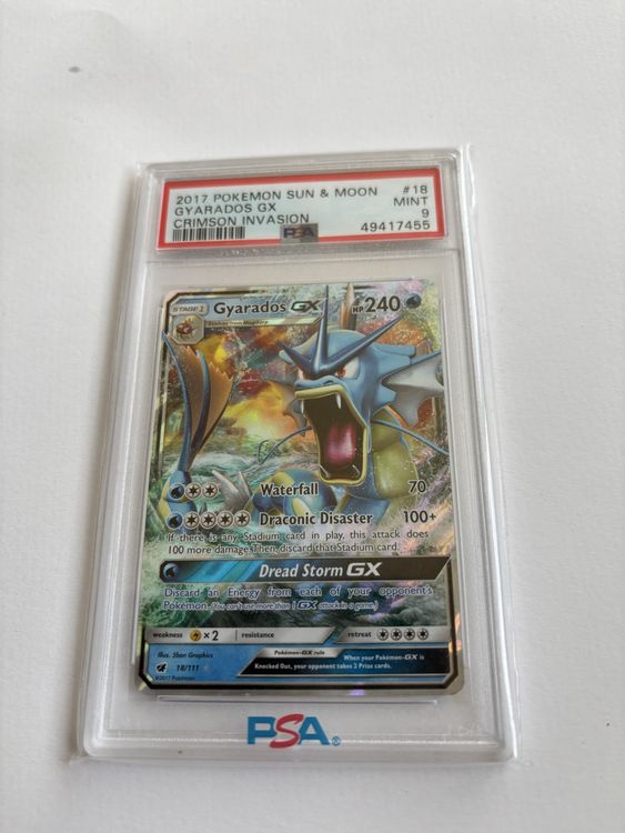 Pokemon Gyarados GX PSA9 #18 (Neu und originalverpackt) in Wangen b. Olten für CHF 40 – mit ...