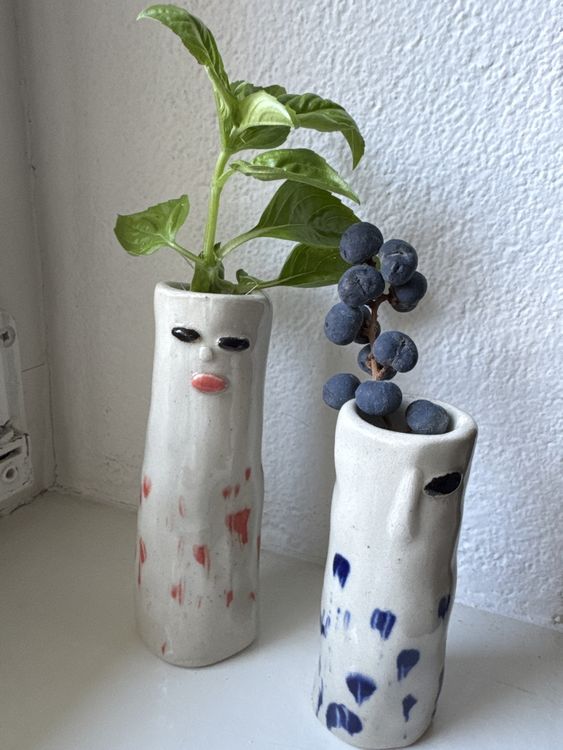 2x Keramik Vasen Unikate handgemacht Deko (Neu (gemäss Beschreibung)) in Chur für CHF 30 – mit ...