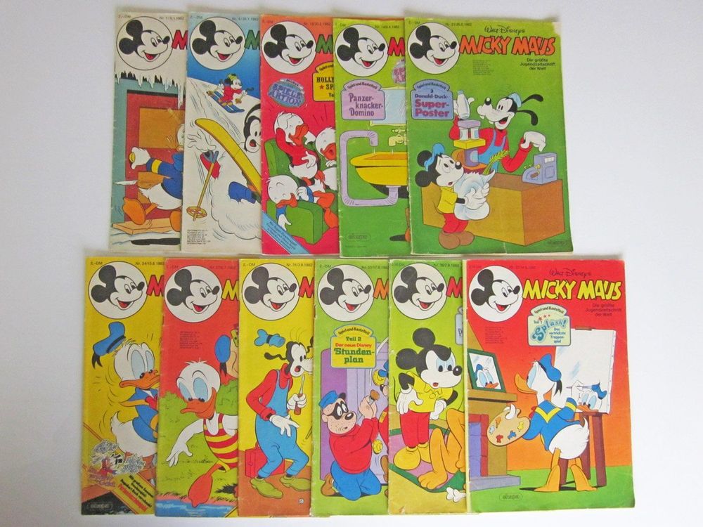Micky Maus Comics Hefte Jahr 1982 (Gebraucht) in Brunnen für CHF 6 – mit Lieferung auf Ricardo ...