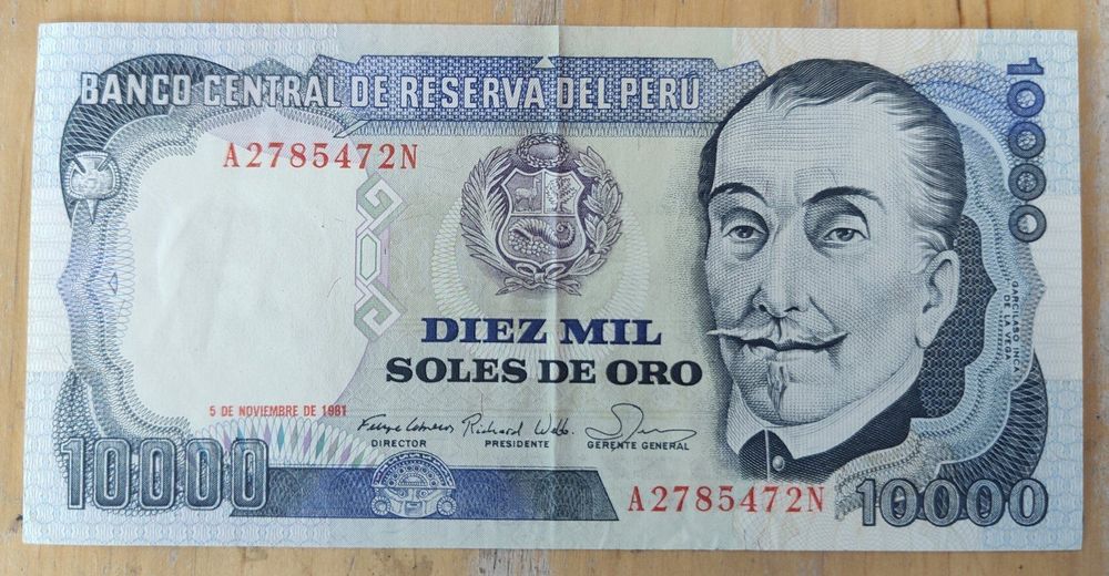 Peru-10000 Soles de Oro XF (Neu (gemäss Beschreibung)) in Hittnau für ...