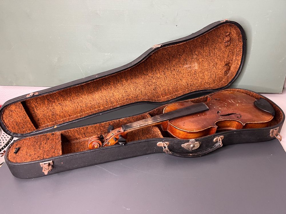 Alte Geige Stradivarius Cremonensis mit Geige Kaste (Gebraucht) in ...