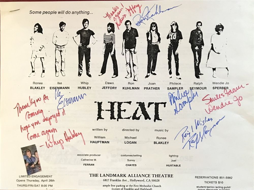 Whip Hubley Autogramm signiert Programm HEAT 20x30cm (Gebraucht) in ...