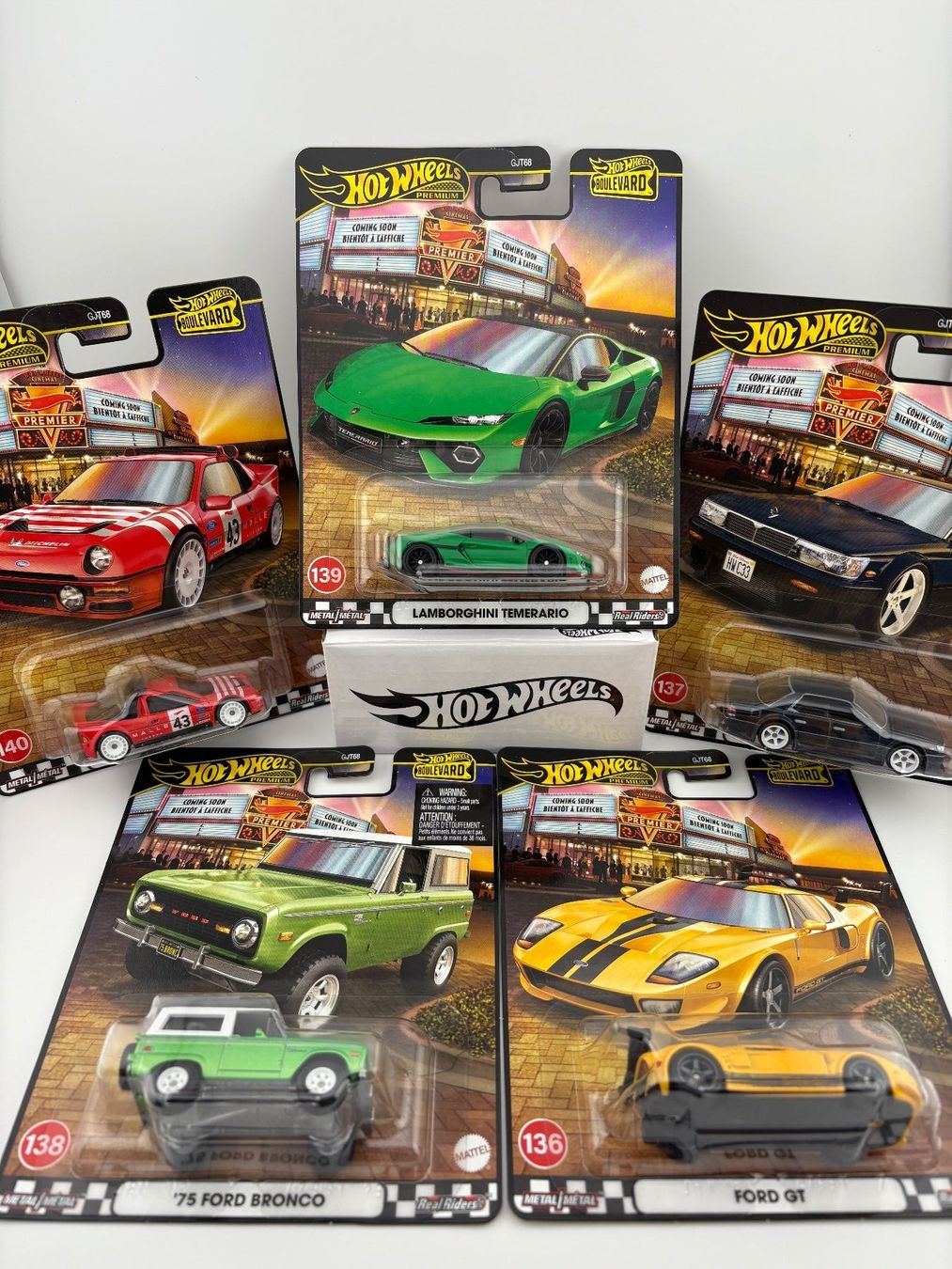 Hot Wheels Premium Boulevard 136 - 140 - Komplettes Set (Neu und ...