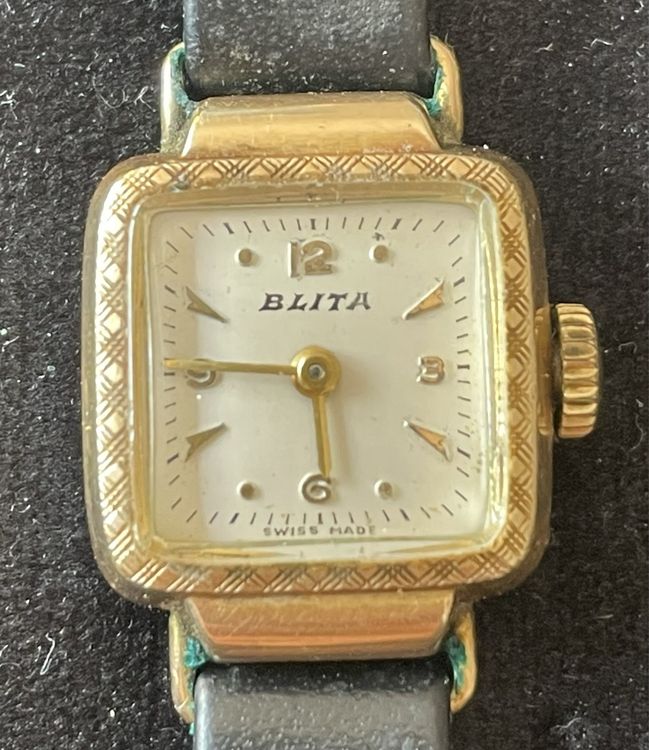 Vintage gold-plated « Blita » Swiss-made women wristwatch (Gebraucht ...
