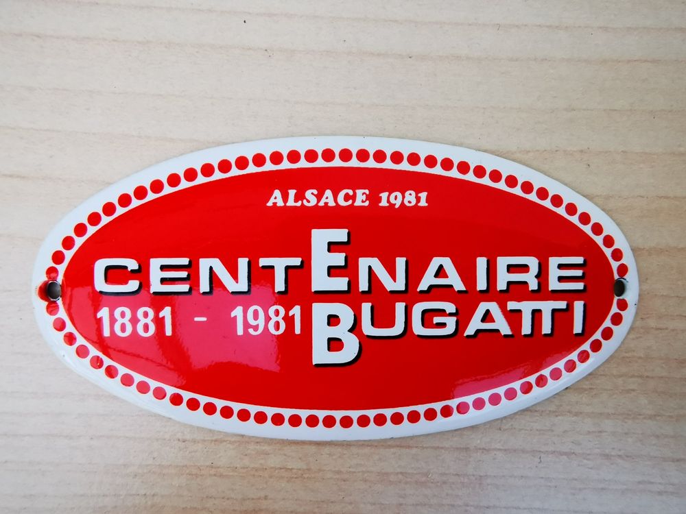 Bugatti Email Abzeichen Badge Logo 100 Jahre Bugatti (Neu (gemäss ...
