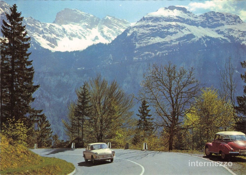 Brünig BE // Pass Oldtimer altes Auto VW DKW Wildgerst Oltsc (Gebraucht ...
