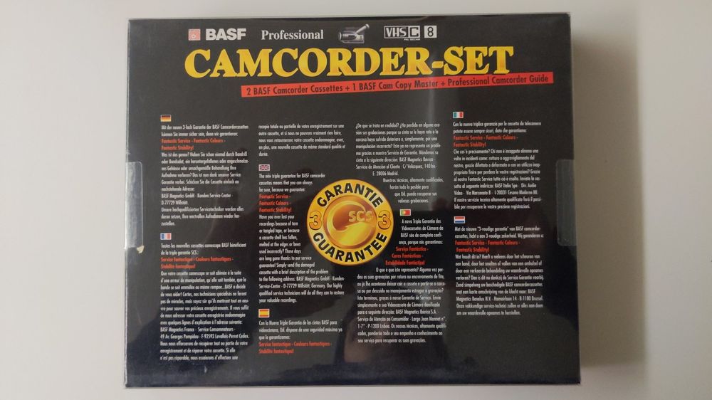 5x BASF Camcorder-Set VHS, E-90 und HG-45, Originalverpackt (Gebraucht ...