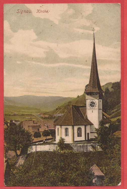 Signau im Emmental - Kirche und Umgebung - 1911 (Gebraucht) in für CHF ...