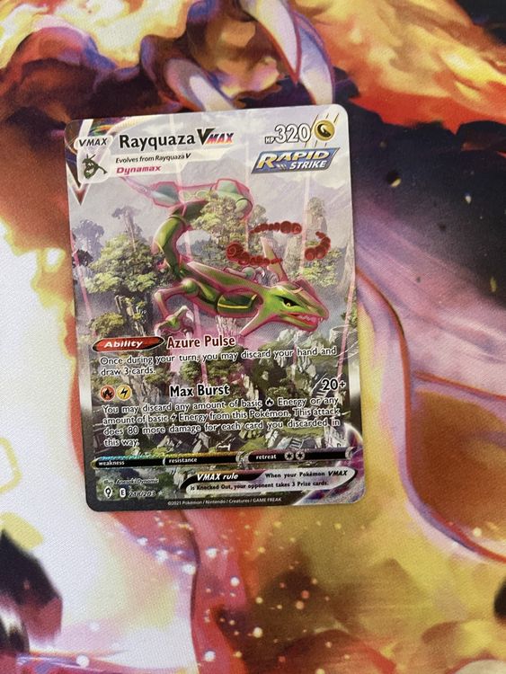 Rayquaza vmax alt Art Evolving skies ab 1fr (Gebraucht) in Breitenbach ...