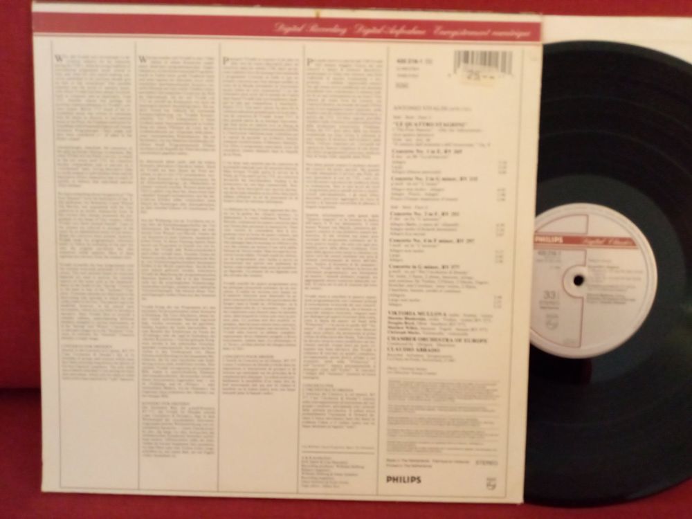 VIVALDI: Le quattro stagioni, MULLOVA, ABBADO; LP digital (Gebraucht ...