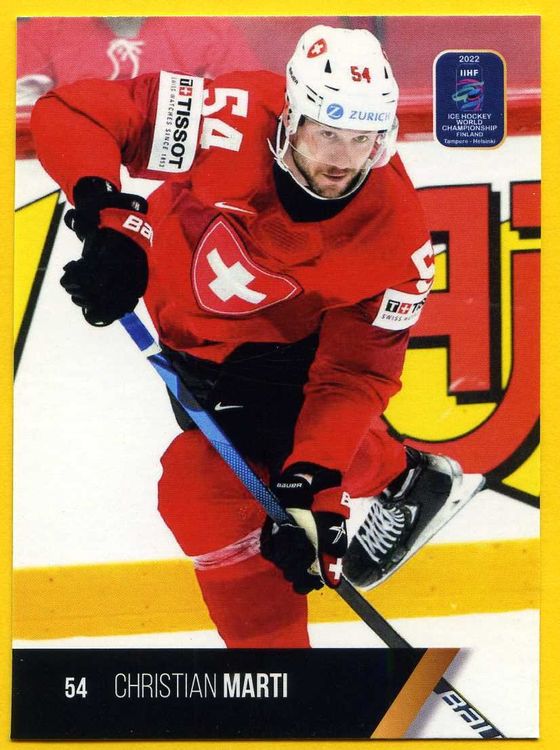 Christian Marti #54 Player Card IIHF WM 2022 Finnland | Kaufen auf Ricardo