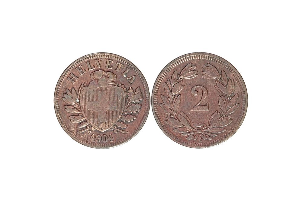 2 Rappen von 1904, sehr schön. Start ab 1.-- (Gebraucht) in Kollbrunn für CHF 6 – mit Lieferung ...