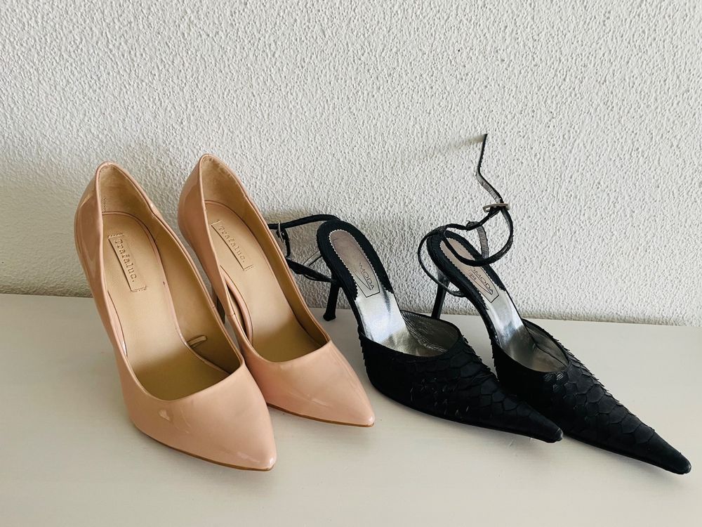 2 x High Heels 1 x Zara Gr. 36 und 1 x PYTHON-Leder Gr 35 | Kaufen auf ...