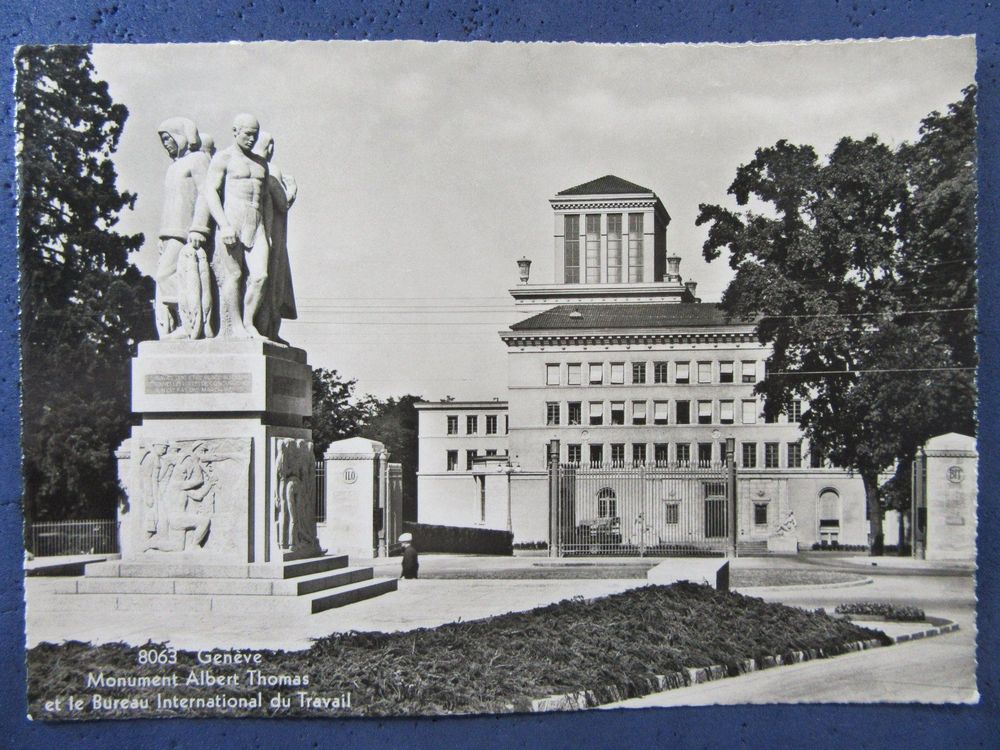 GENEVE MONUMENT ALBERT THOMAS BUREAU DU TRAVAIL 1954 (Gebraucht) in ...