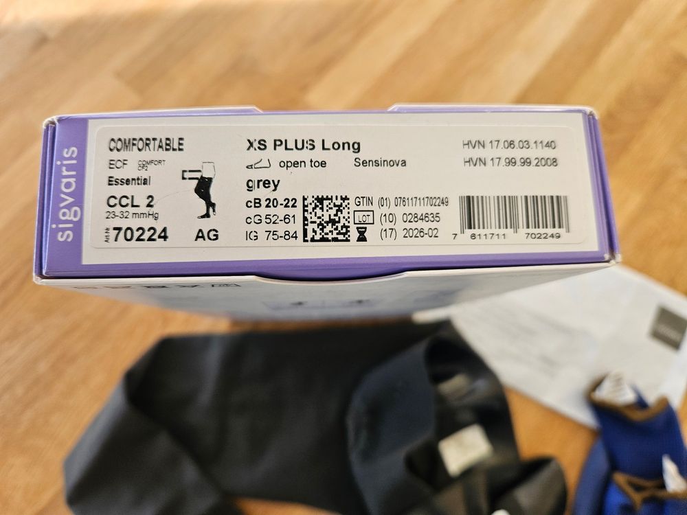 Stützstrümpfe SIGVARIS XS Plus long / Schenkel-Lang open toe (Gebraucht ...