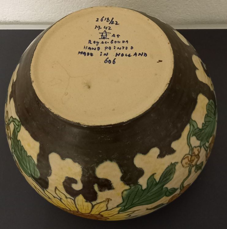 *ROYAL GOUDA - BLUMEN - TOPF* KERAMIK / CA. 1970 / INTAKT | Kaufen auf ...