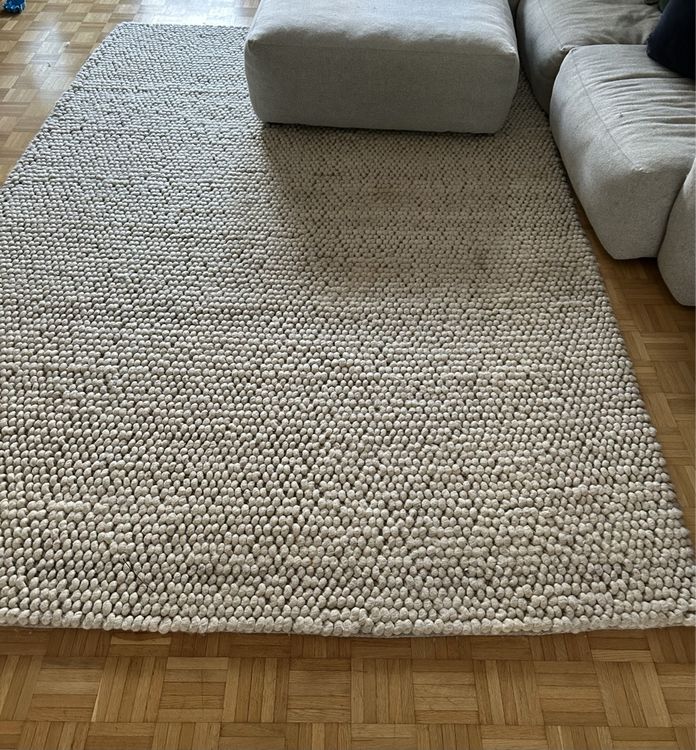 Designer Hay wolle rug carpet model Peas soft grey 200x300 (Gebraucht ...