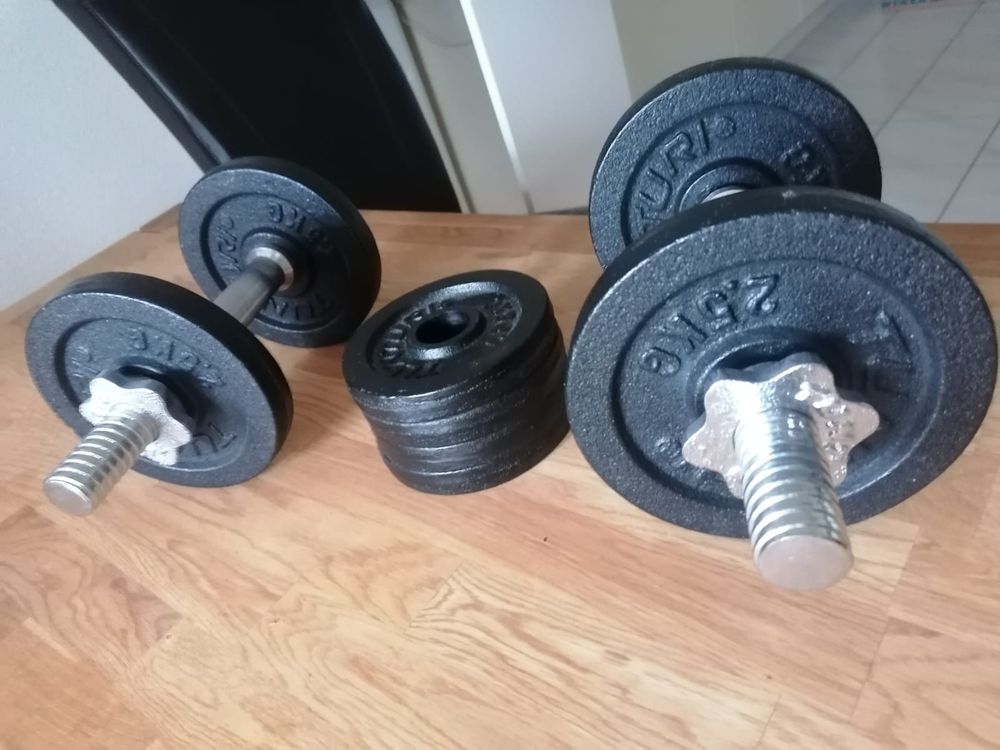 Hanteln mit unterschiedlichen Gewichten 2.5/1.25kg | Kaufen auf Ricardo
