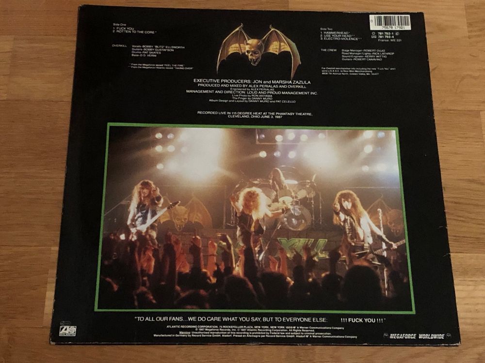 OVERKILL. 1987. !!!Fuck You!!! | Kaufen auf Ricardo