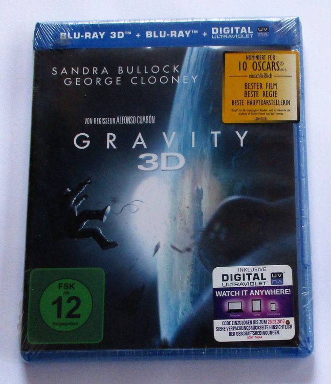 GRAVITY 3D - Sandra Bullock/George Clooney NEU | Kaufen auf Ricardo