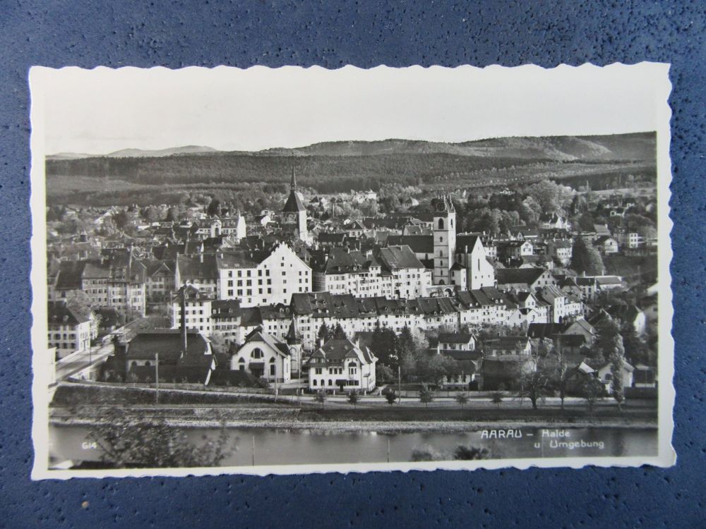 AARAU AG AK HALDE UND NGEBUNG LUFTBILD 1955 (Gebraucht) in Ettingen für CHF 4.95 – mit Lieferung ...