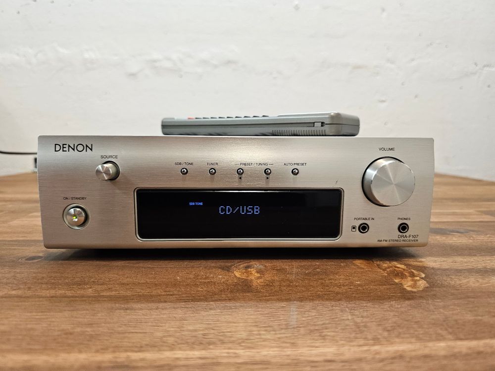 DENON DRA-F107 Verstärker, Receiver inkl. Fernbedieung (Gebraucht) in ...