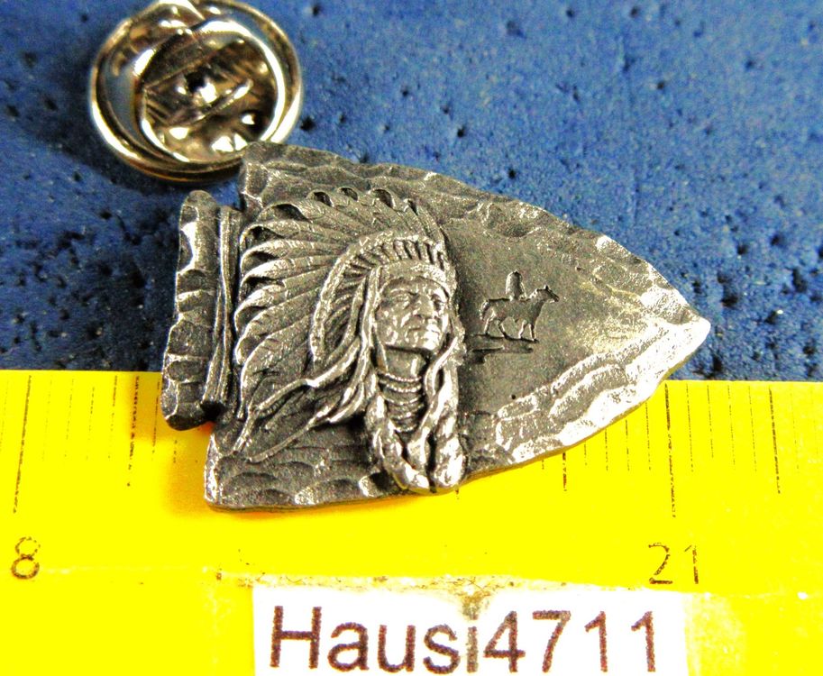 INDIAN CHIEF AUF PFEILSPITZE PIN ZINNIG (Gebraucht) in Ettingen für CHF ...