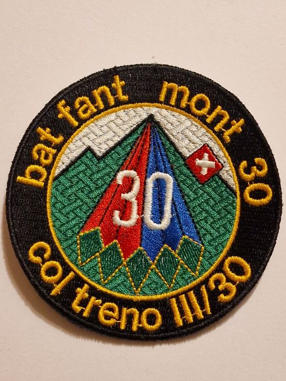 Infanterie Badge Tessin col treno III/30 Bat fant mont 30 (Gebraucht ...