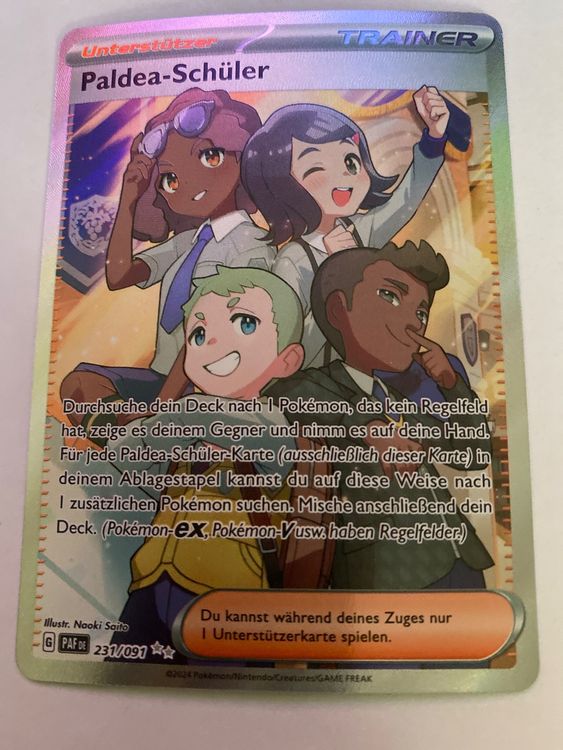 Pokemonkarte Paldea-Schüler Trainer | Kaufen auf Ricardo