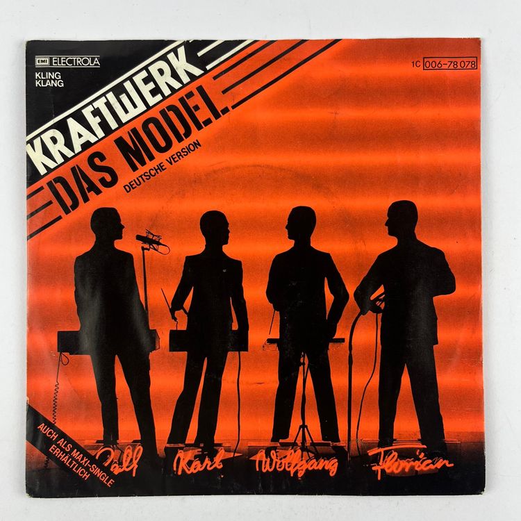 Single Vinyl 7'', Kraftwerk, The Model, Kling Klang 1978 (Gebraucht) in ...