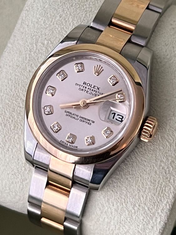 Rolex Stahl Gold mit Diamanten Lp: CHF 11.190.- | Kaufen auf Ricardo