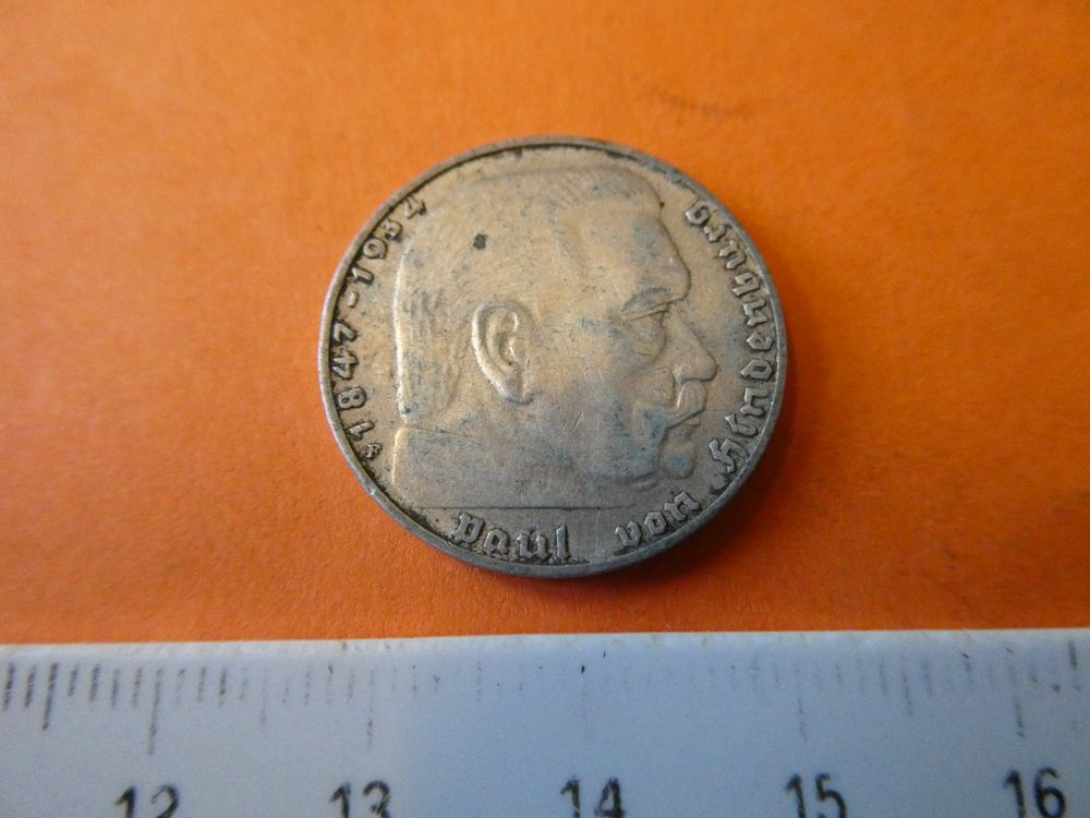 Dt. Reich 1937 F, 2 Reichsmark - Silber (Gebraucht) in Hinterforst für CHF 8 – mit Lieferung auf ...