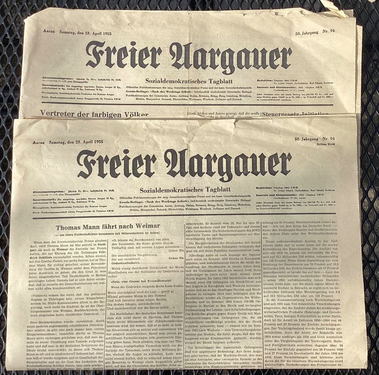 Aargauer Zeitung, freie….. | Kaufen auf Ricardo