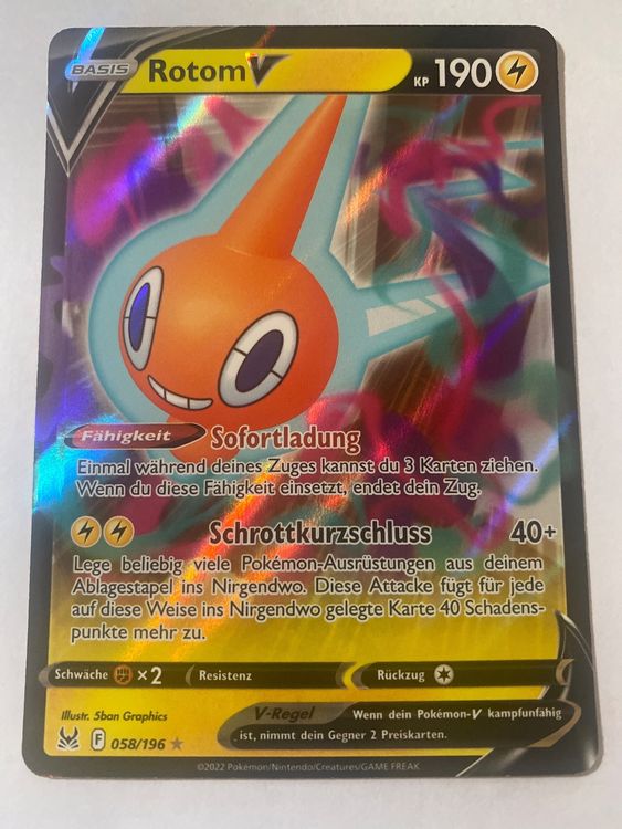 Pokemonkarte Rotom V | Kaufen auf Ricardo