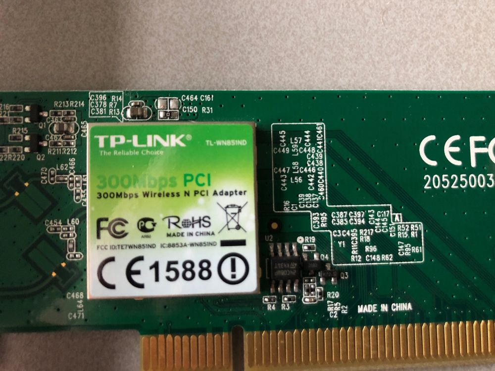TP-Link TL-WN851ND 300Mbps-Wireless-N-PCI Adapter Karte (Gebraucht) in ...